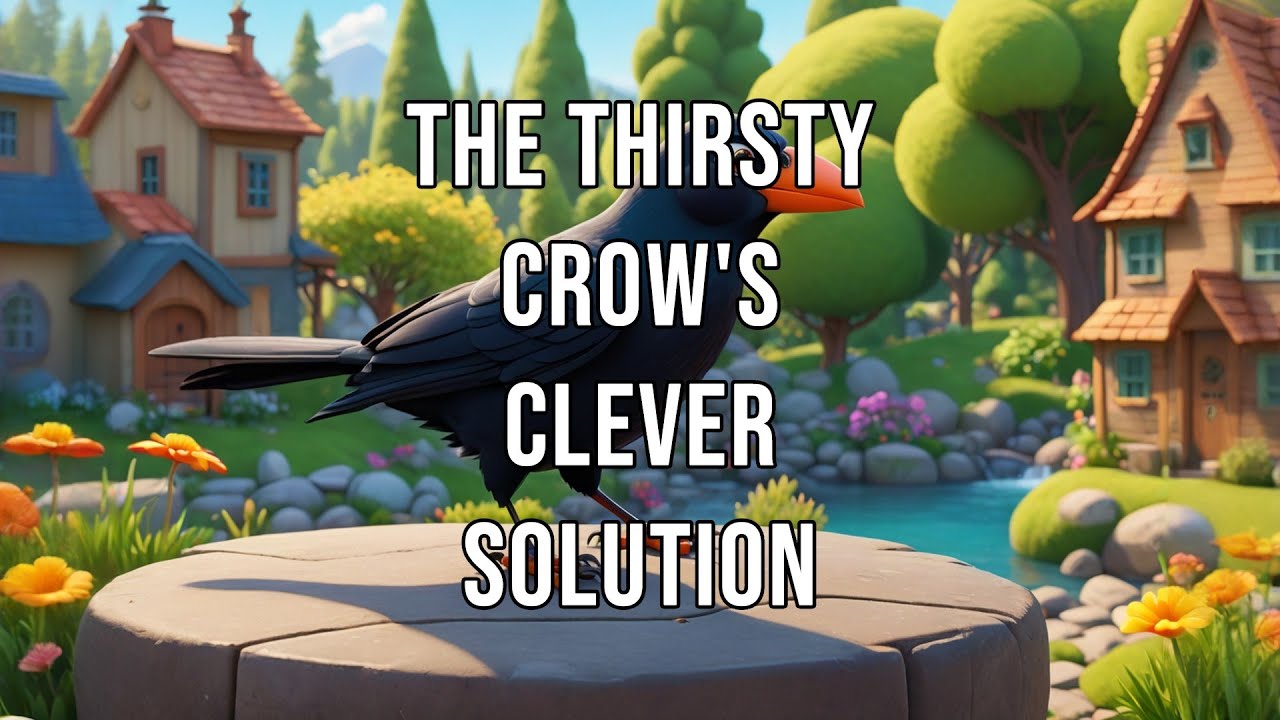 Story The Thirsty Crow Clever Solution|Kids Story Garden| - YouTube
