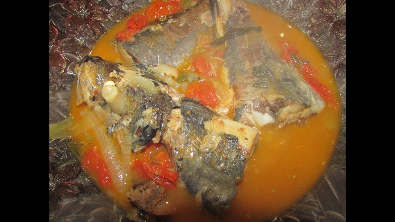 Congolese Food Thomson (Fish) Pepe Soupu - YouTube