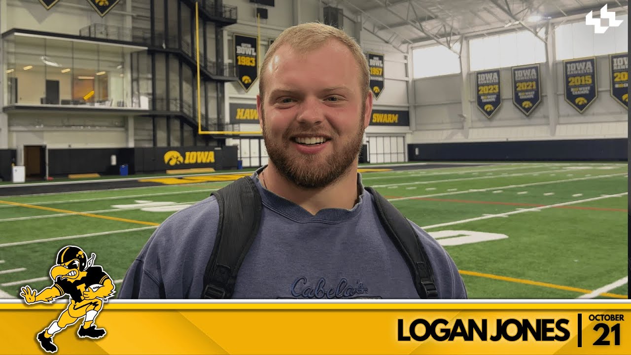 Logan Jones | Iowa Football | Oct. 21 - YouTube