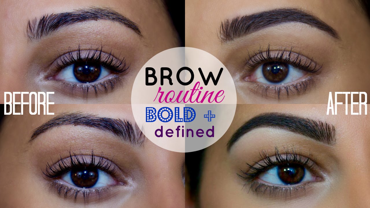 Eyebrow Routine - Bold & Defined Brows (In-Depth Talk-through) - YouTube