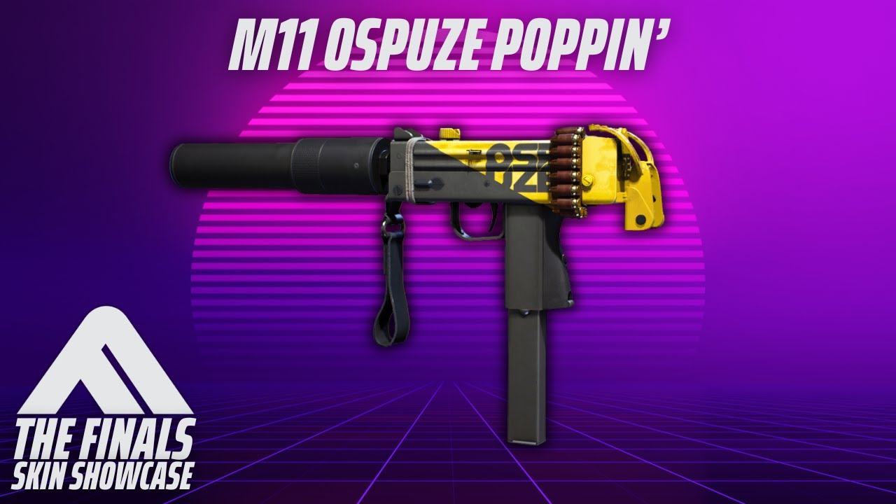 M11 OSPUZE POPPIN' Skin Review | The Finals Open Beta Season Pass - YouTube