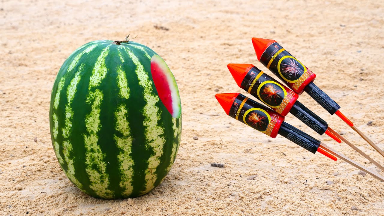 EXPERIMENT: XXL Rocket VS Watermelon - YouTube