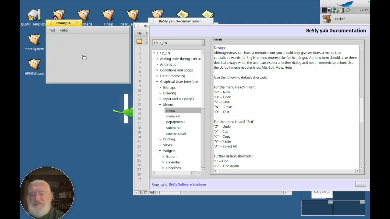 Yab Programming - Lesson 64 - What's on the menu? - YouTube