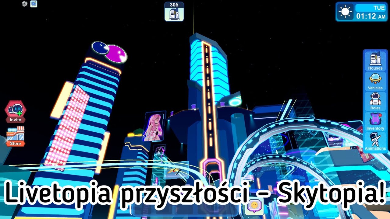 Roblox Livetopia (Skytopia) - zwiedzamy miasto przyszłości! - YouTube