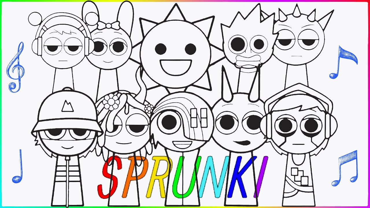 INCREDIBOX SPRUNKI / How to Color Sprunki Original + BONUS Characters ...