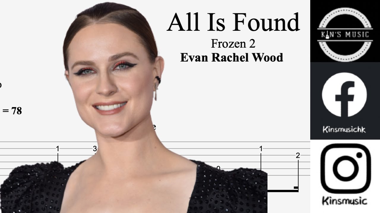 Evan Rachel Wood All Is Found｜結他指彈獨奏譜｜簡易版｜Guitar TAB ｜Easy Fingerstyle ...
