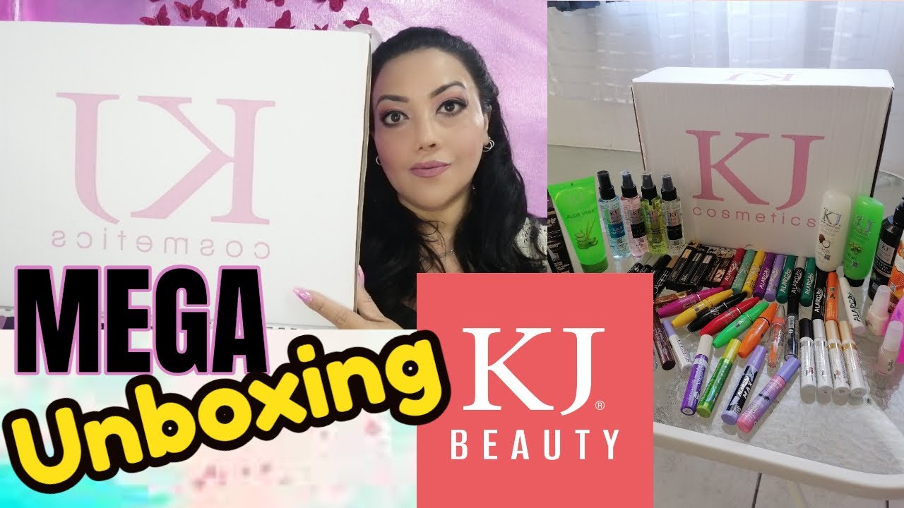 MEGA UNBOXING KJ BEAUTY ...TE MUESTRO TODO LO QUE VIENE EN LA CAJA - YouTube