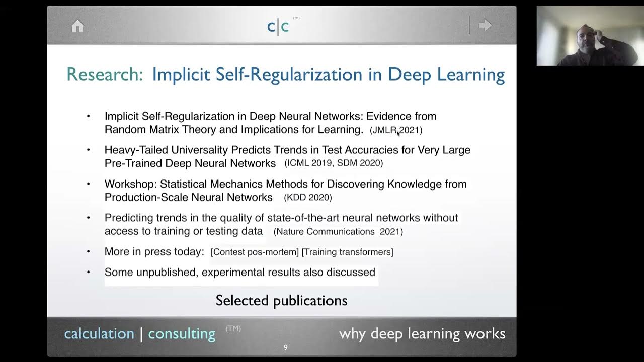 Charles Martin - Self-Regularization in Deep Neural Networks: Evidence from Random Matrix Theory ...