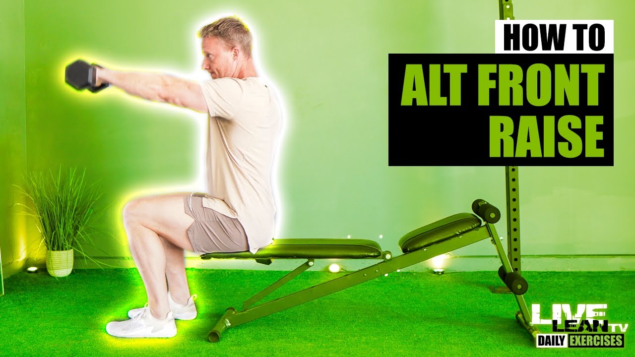 How To: Seated Alternating Dumbbell Front Raise - YouTube
