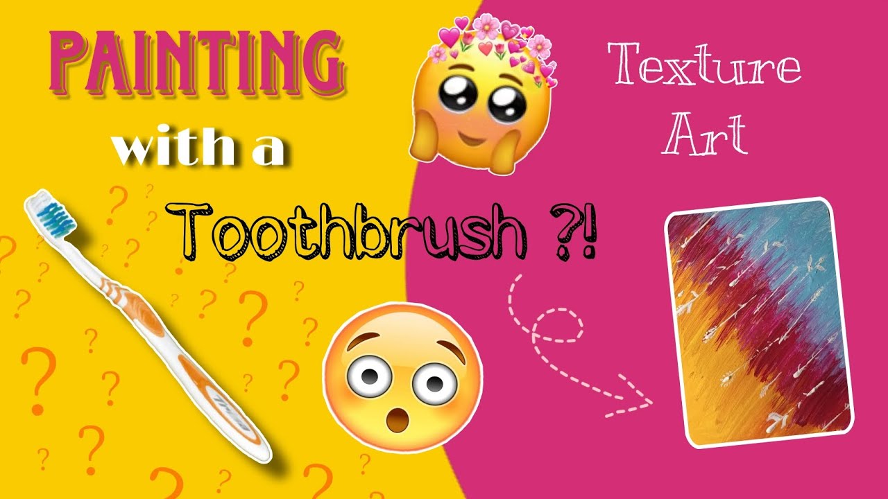 Texture Art | Painting with Toothbrush 🪥🤯 | Shweta Arts - YouTube