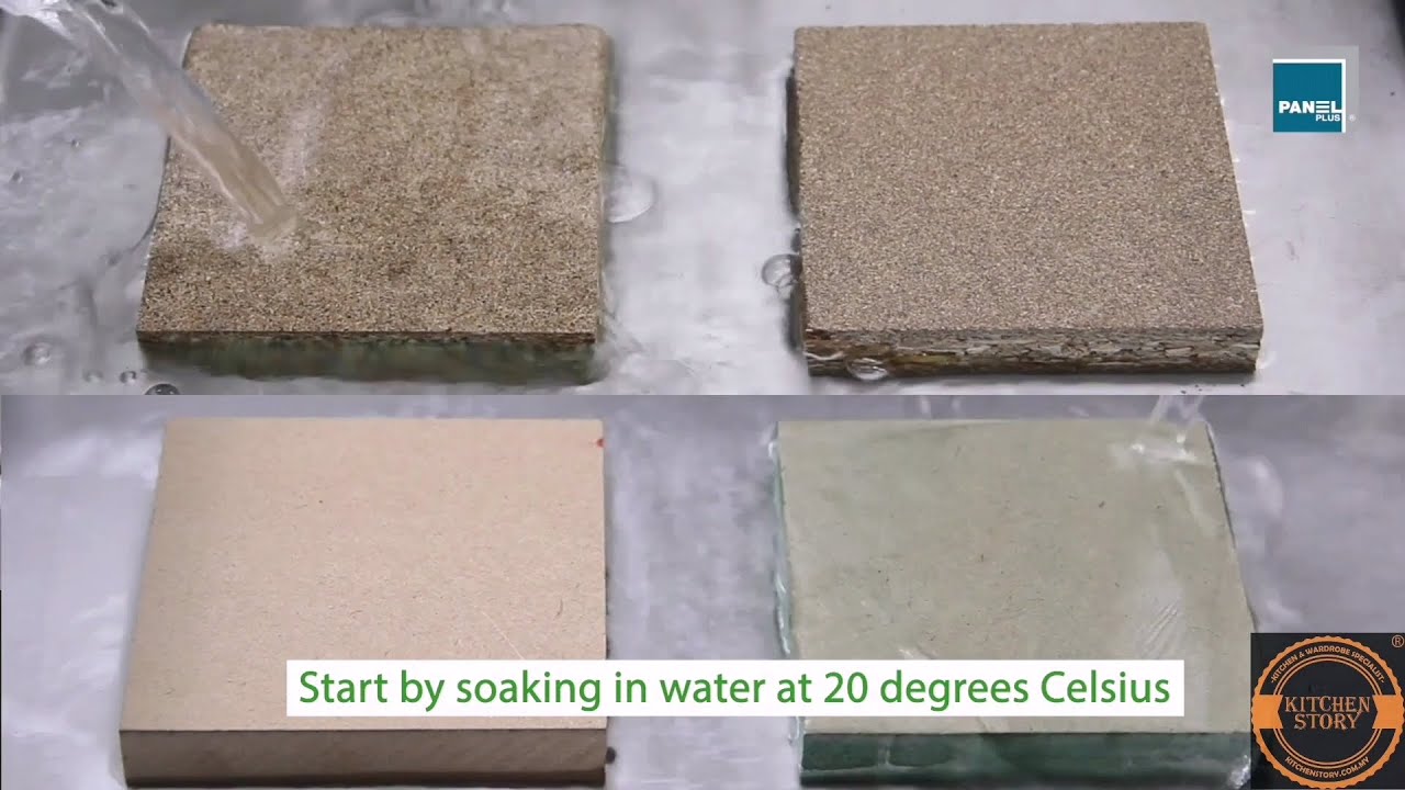 Water Soaking Testing for Premium Melamine Board Panel - YouTube