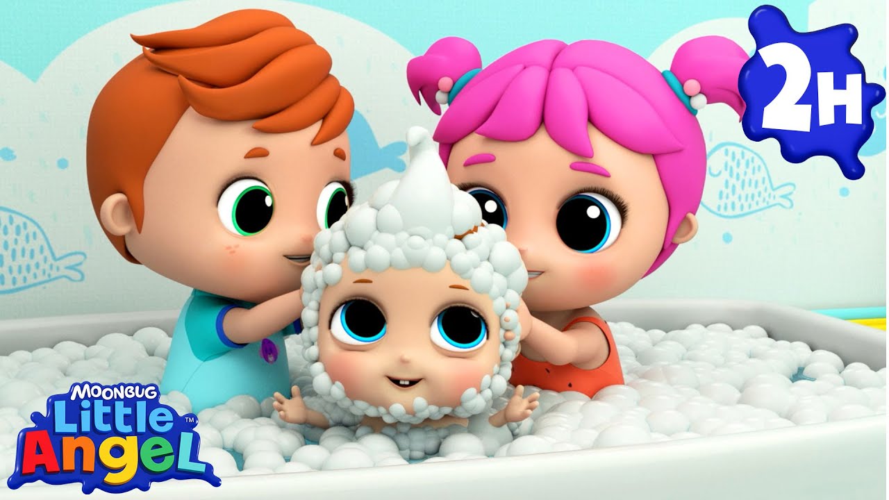 Bath Song (Scrub A Dub Dub Time) | Little Angel and Cocomelon Nursery ...