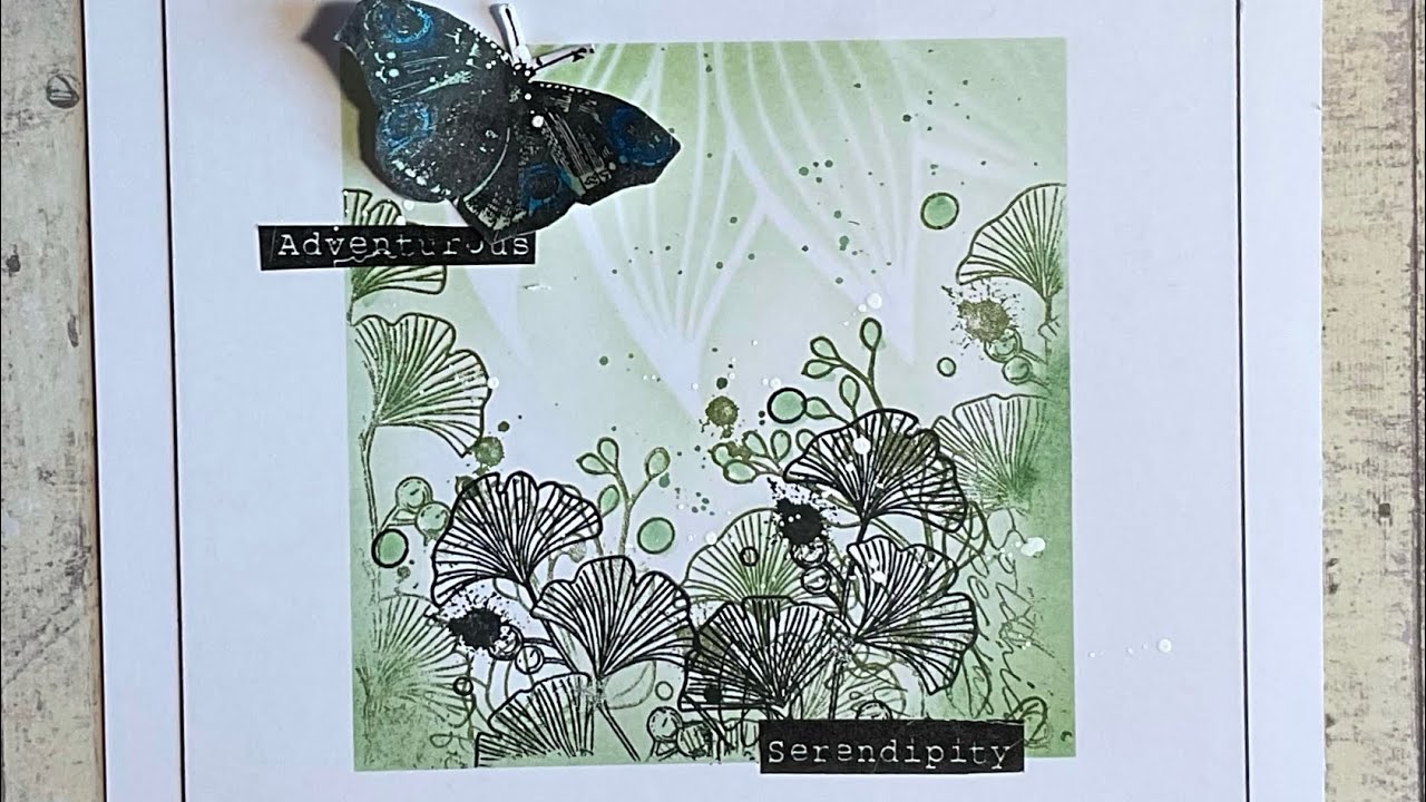 A Delicate Card Design in Green by Jo Rice #Aall&create - YouTube