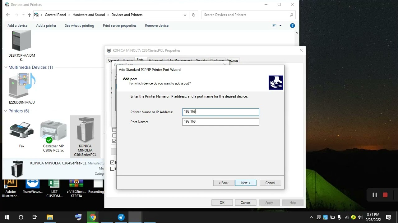 HOW TO CHANGE IP MACHINE PHOTOSTAT (KONIKA MINOLTA224e) - YouTube