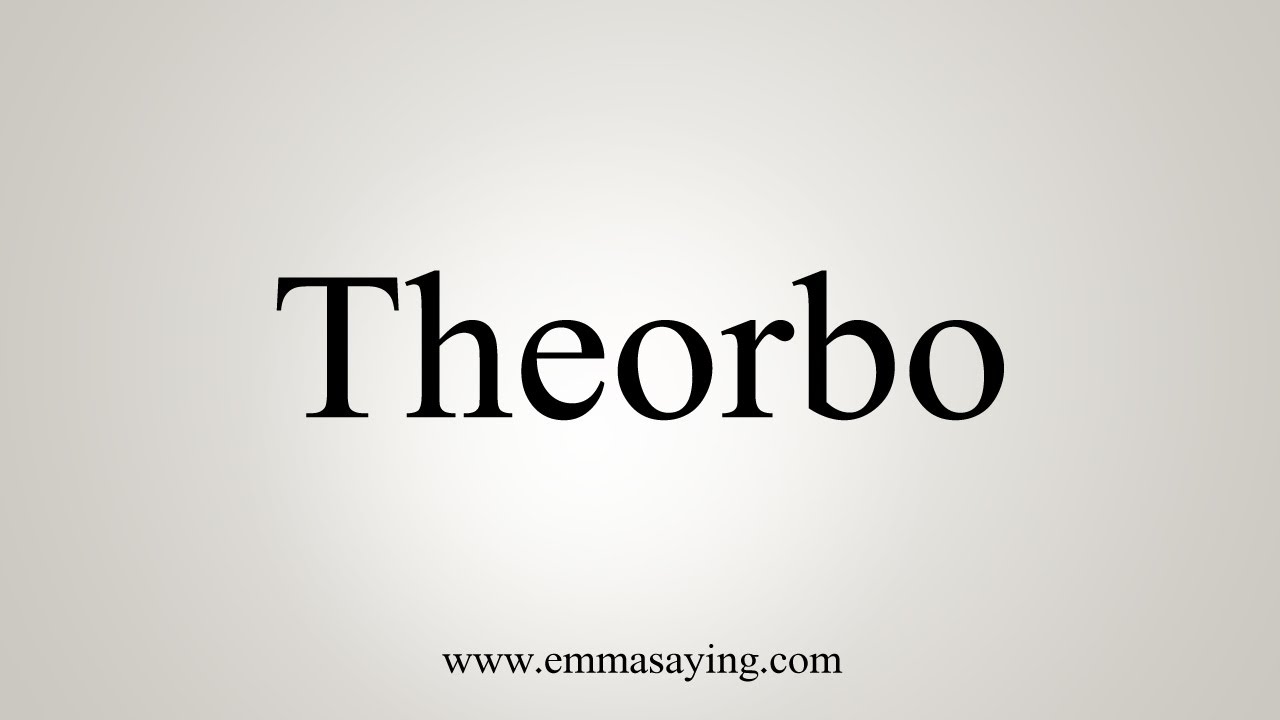 How To Say Theorbo - YouTube