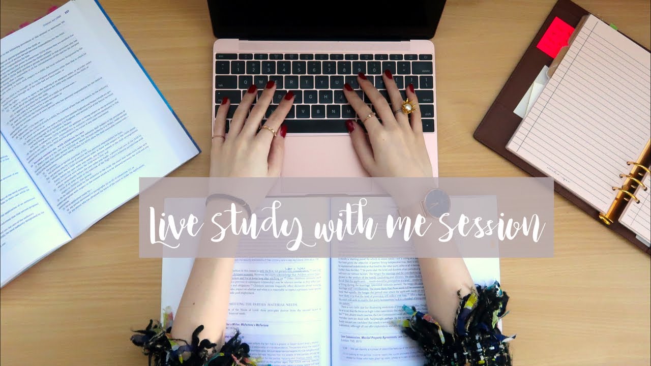 LIVE STUDY WITH ME | 3 HOURS | NO MUSIC - YouTube