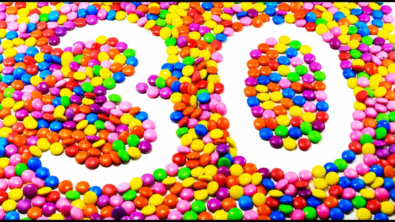 Learn To Count make Numbers 1-30 with M&M's : Learn To Count Numbers in ...