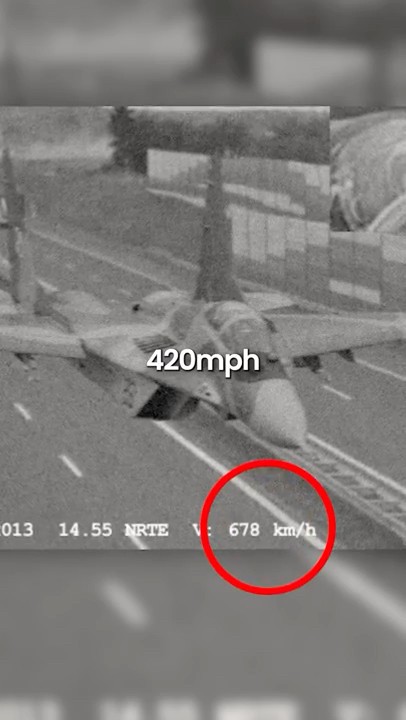 Speed Trap Catches Fighter Jet at 420 MPH! 🚨 - YouTube