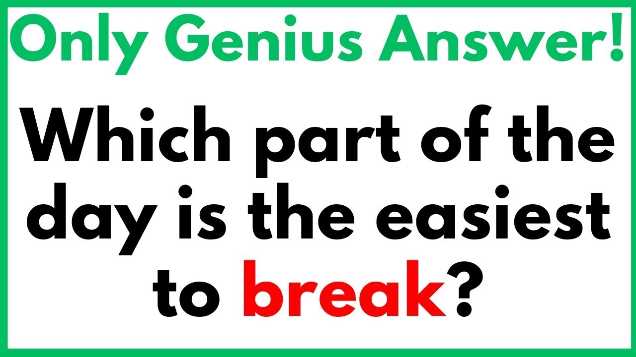 Unravel the Puzzle! 🧩 | 25 Genius-Level Riddles That’ll Blow Your Mind ...