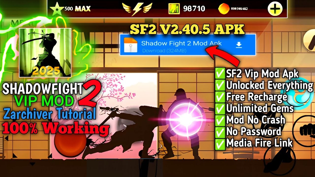 Shadow Fight 2 Mod Apk || SF2 New Dark Hermit Version 2.40.5 No Password Direct Link # ...