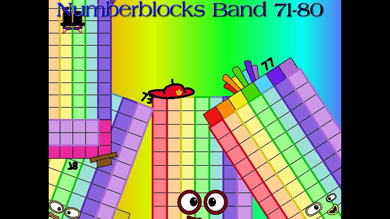 Numberblocks Band 71-80 - YouTube