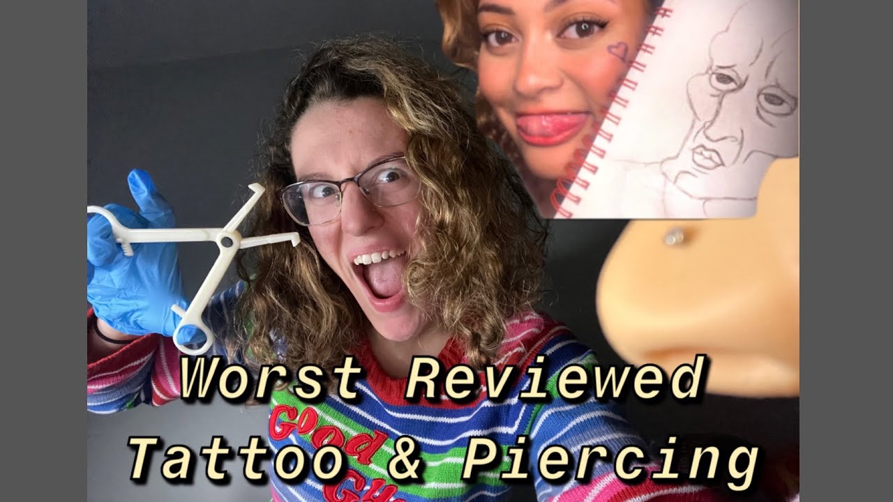ASMR| Worst Reviewed Tattoo & Piercing (COLLAB w/ @kozykasmr - YouTube