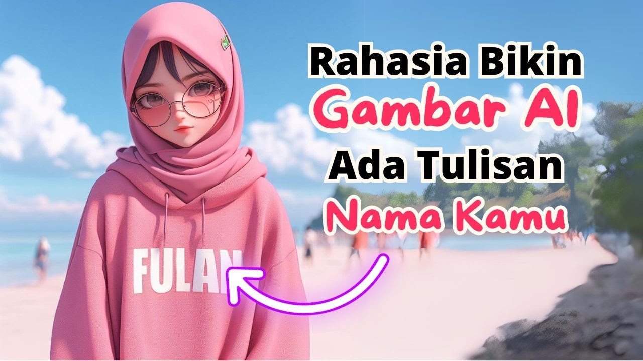🔴Rahasia membuat gambar dengan AI di HP - Bisa Ada Nama Kamu || Belajar ...