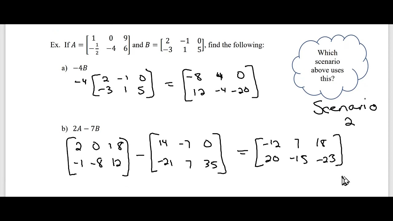 Matrix Operations - YouTube