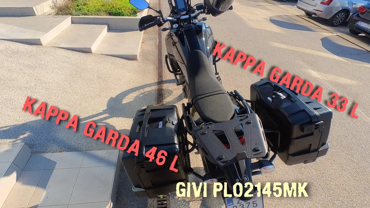 Givi PLO2145MK pannier holders and Kappa Garda cases on Tenere 700 ...