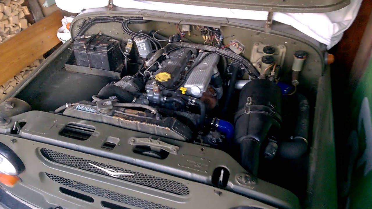 uaz silnik engine land rover 300 td - YouTube