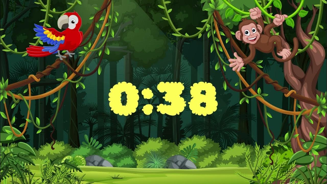 Cute jungle Countdown Timer 1 minute - YouTube