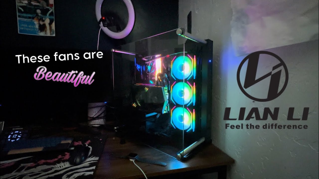 LIAN LI SL-INFINITY 120MM BEAUTIFUL CASE FANS - Unboxing and ...