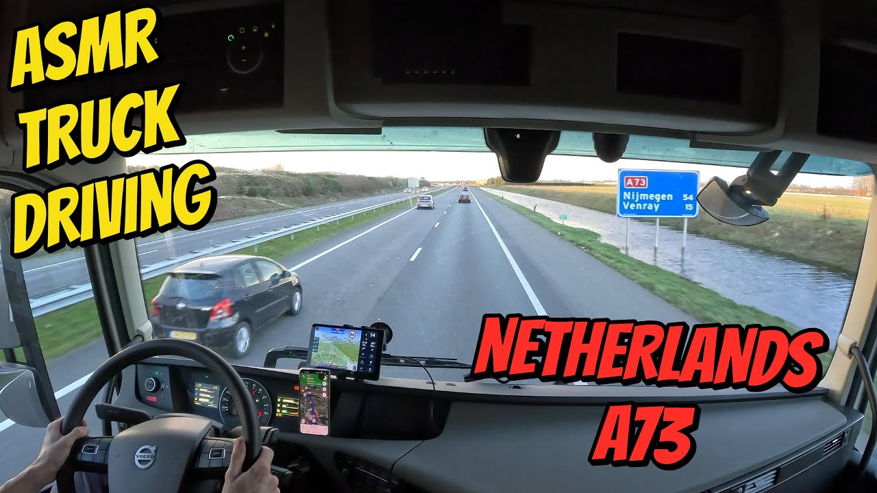 ASMR Truck Driving-Volvo FH500-NETHERLANDS A73 - YouTube