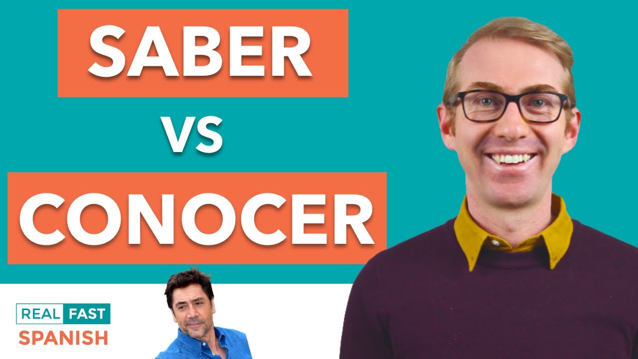 SABER Vs CONOCER How To Say To Know In Spanish YouTube