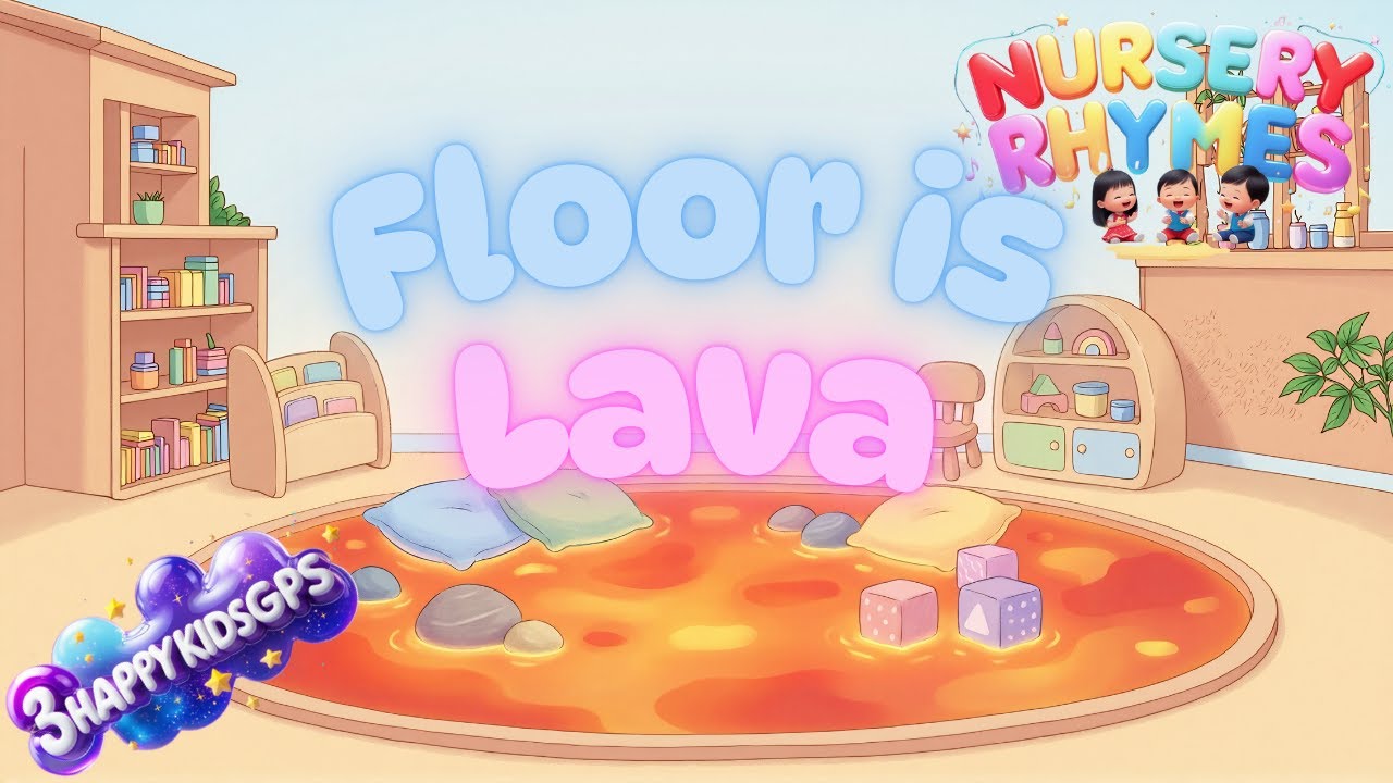 FLOOR IS LAVA Challenge! 🌋 Musical Adventure for Kids | Dance, Jump ...
