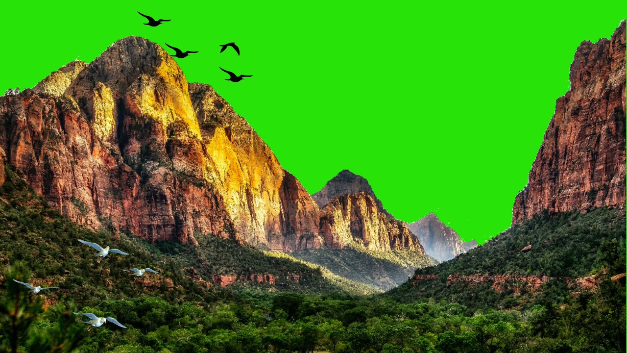 Hills Background Green Screen Effects - YouTube