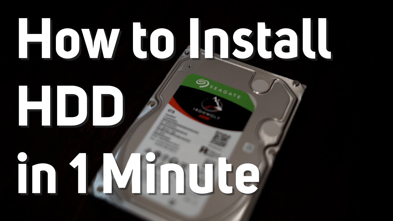 How To Install HDD in 1 Minute - YouTube