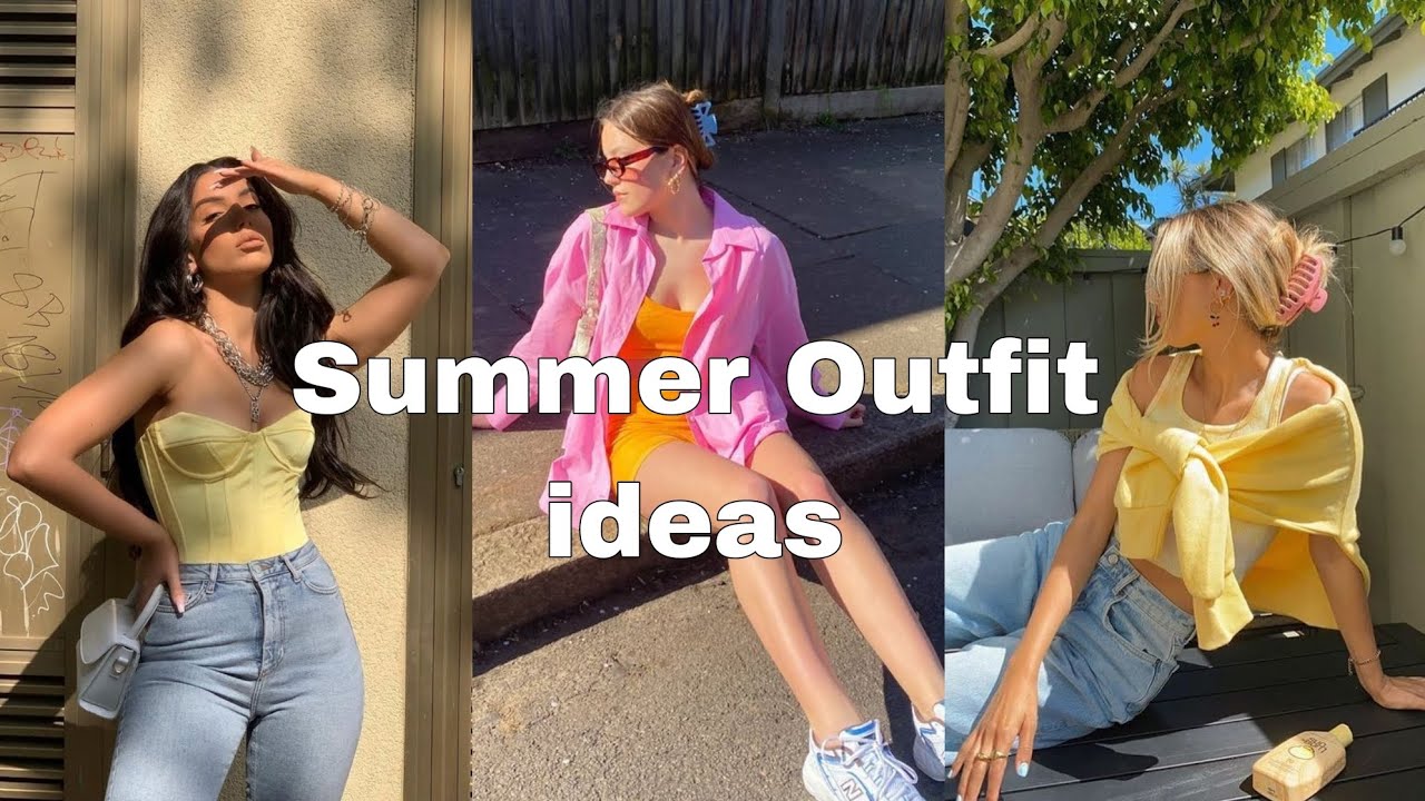 Summer outfit ideas|Aesthetic and trendy summer outfits 💛 - YouTube