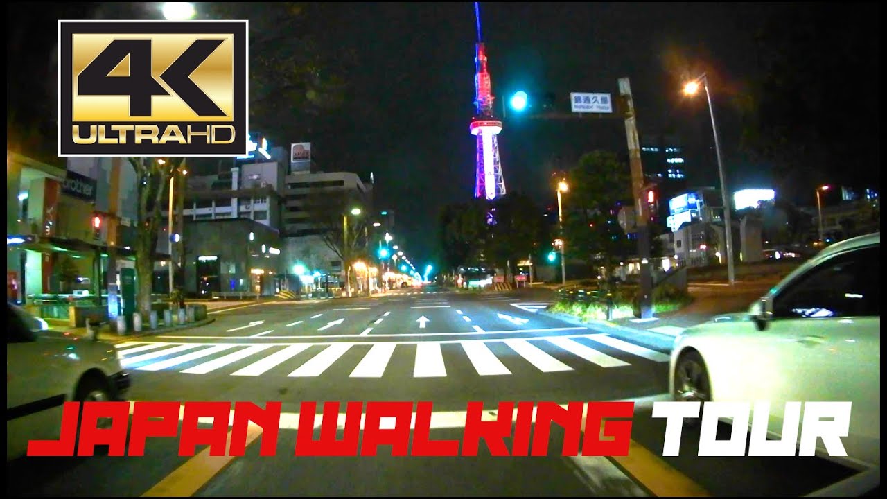 Midnight drive at Nishiki red light district Nagoya downtown 名古屋錦をドライブ ...