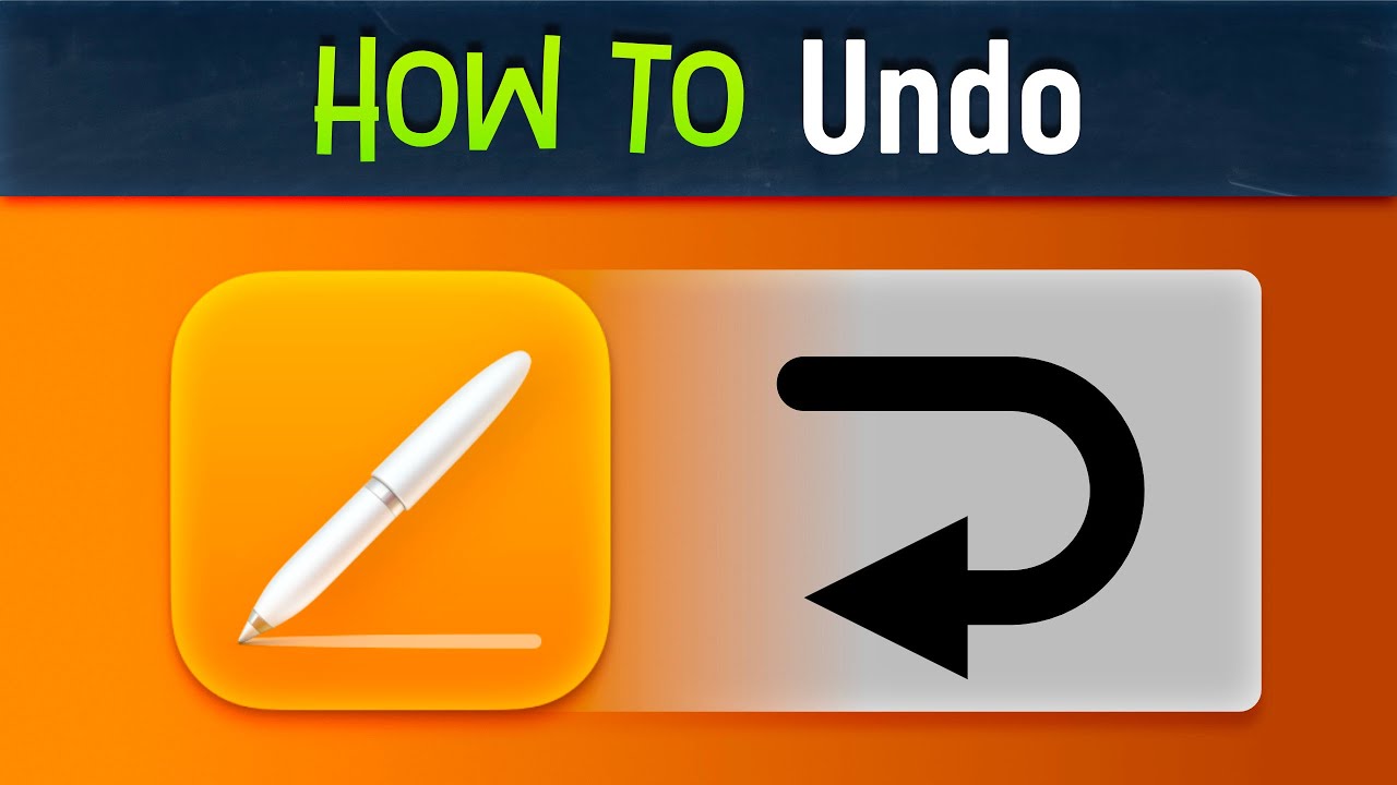 How To Undo in Macbook Pages Tutorial - YouTube