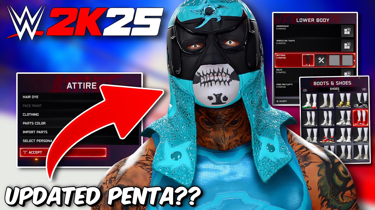 WWE 2K25 Making Updated Penta - YouTube
