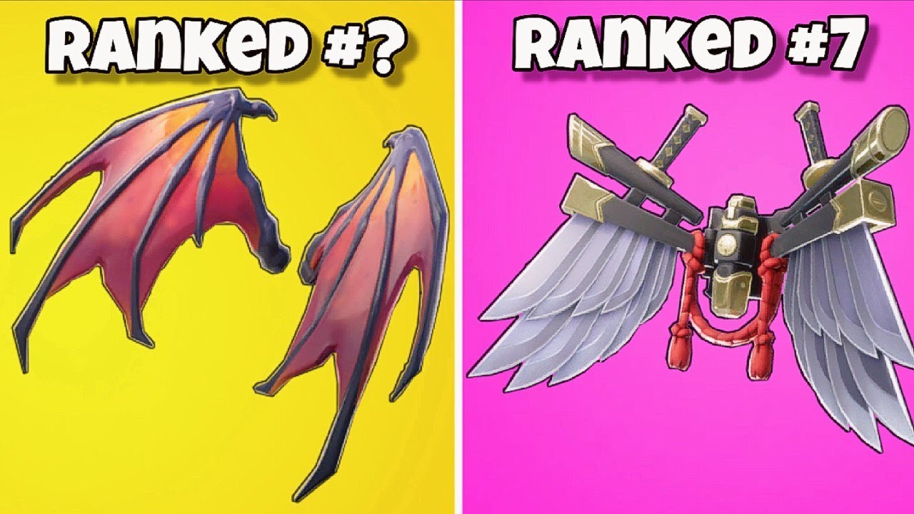 RANKING EVERY 'WING' BACK BLING FROM WORST TO BEST! Fortnite Battle ...