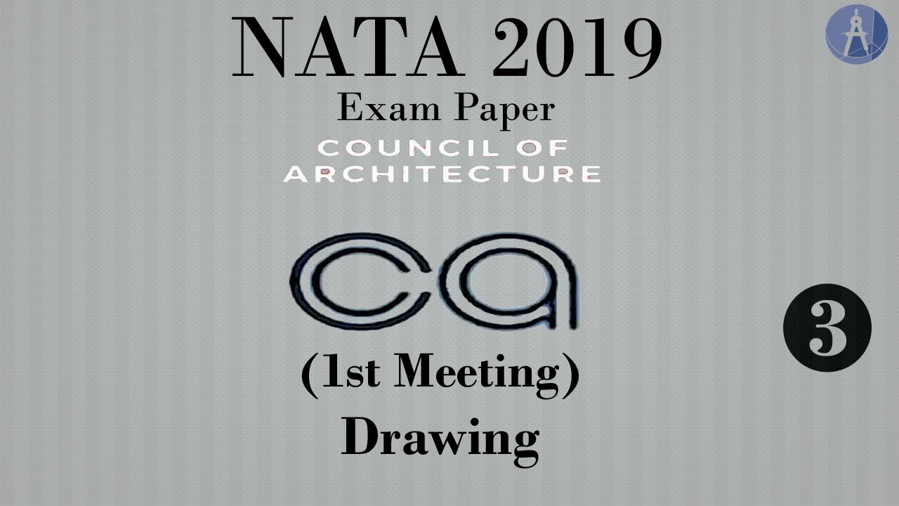 Part 3 || Drawing || NATA 2019 (1st Meeting) || Exam Paper - YouTube