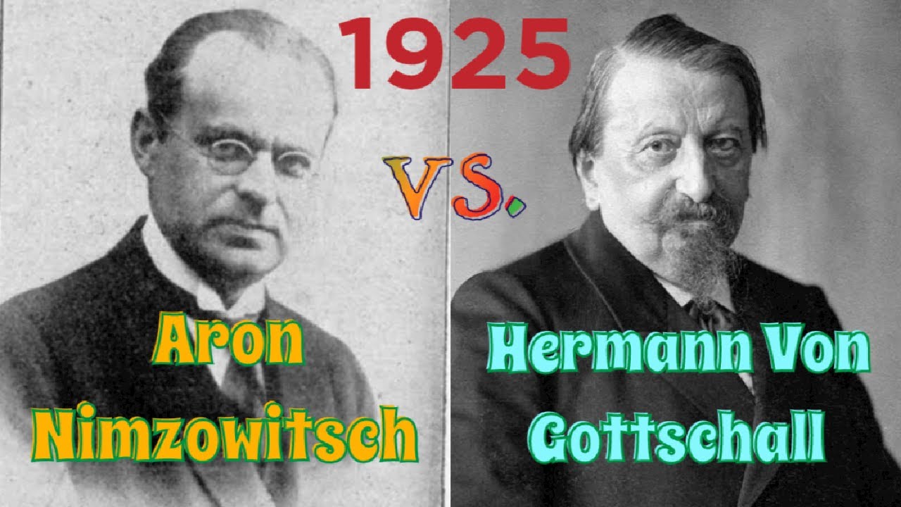 ARON NİMZOWİTSCH & HERMANN VON GOTTSCHALL - 1925 (Diyagramlı Oyun-8 ...
