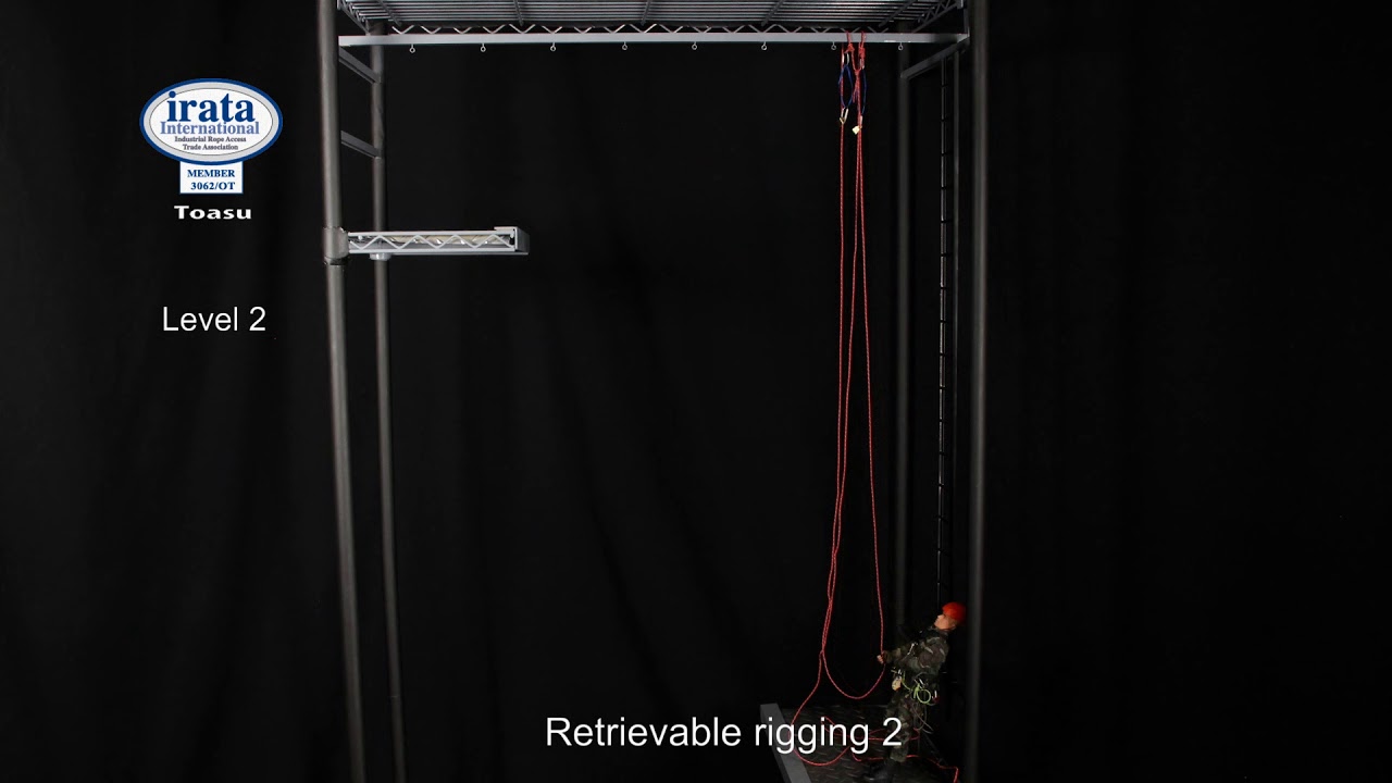 IRATA Level2 Retrievable rigging（Pull Through ）2 - YouTube