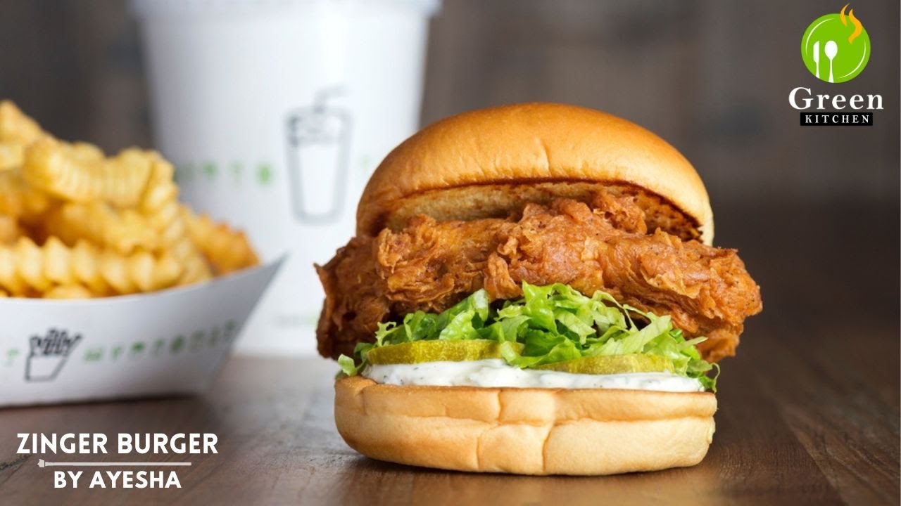 Zinger Burger Recipe by Green Kitchen - YouTube