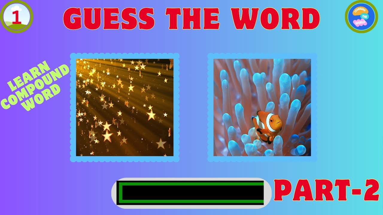 PART 2|Guess the word from picture|Learn compound word |Guess 20 WORDS ...