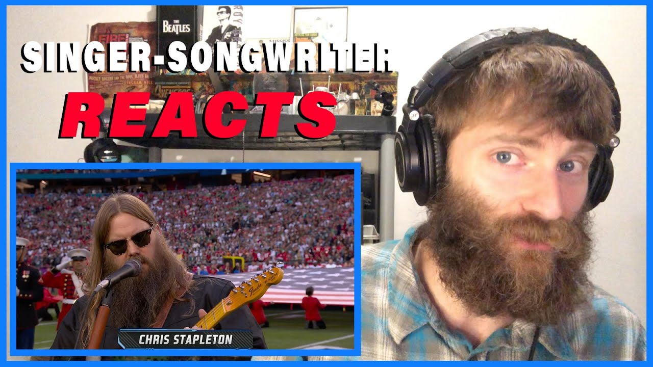 *REACTION* Chris Stapleton - "The Star-Spangled Banner" (Super Bowl ...