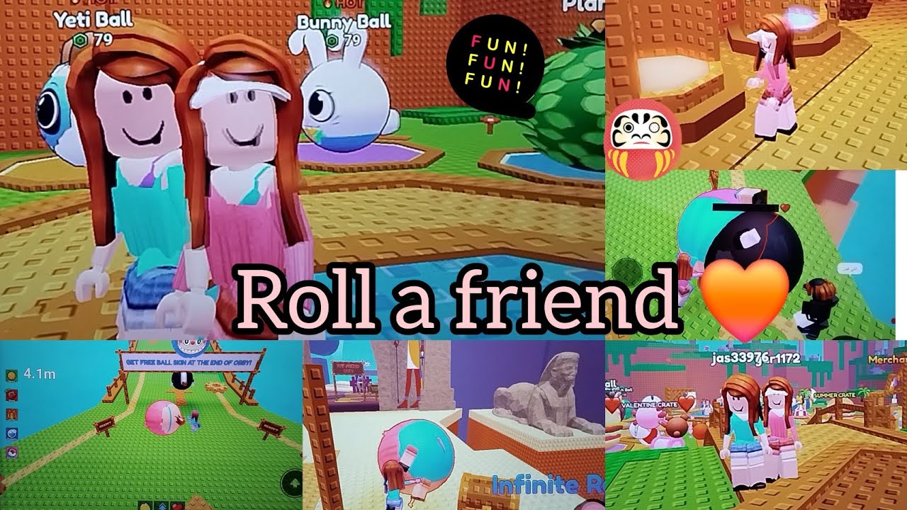 Roll a friend 🧡 *roblox* - YouTube