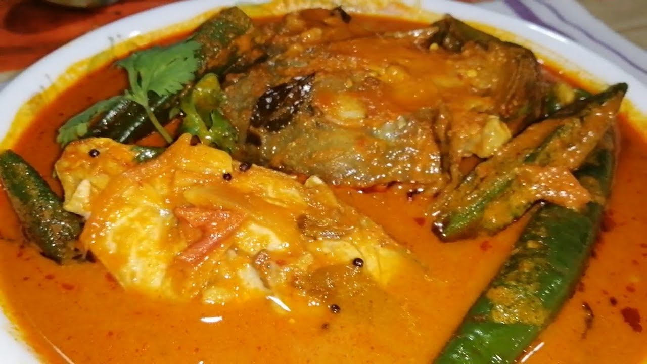 FISH CURRY WITH OKRA & EGGPLANT/ KARI IKAN DENGAN KACANG BENDI & TERUNG ...